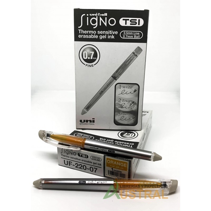 Esfero borrable Uniball Signo TSI UF-220-07 - Librería y Papelería Austral