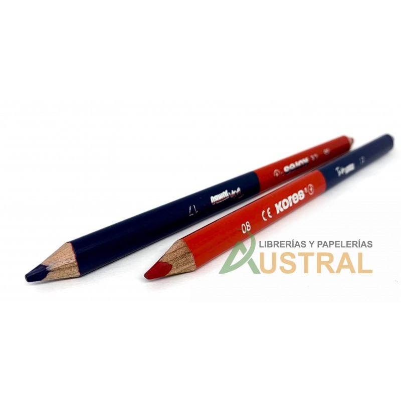 Lápiz Kores bicolor grueso triangular - Librería y Papelería Austral
