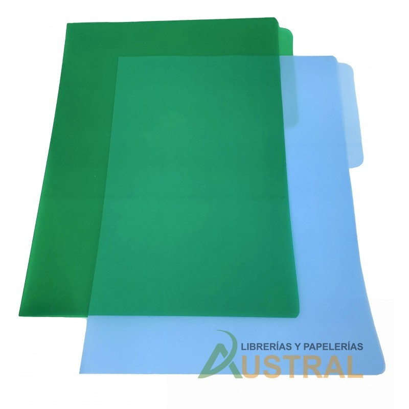 Carpeta plástica 1 color - Librería y Papelería Austral