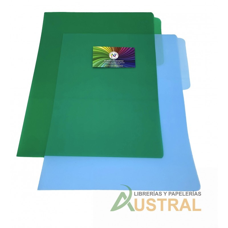 Carpeta plástica 1 color - Librería y Papelería Austral