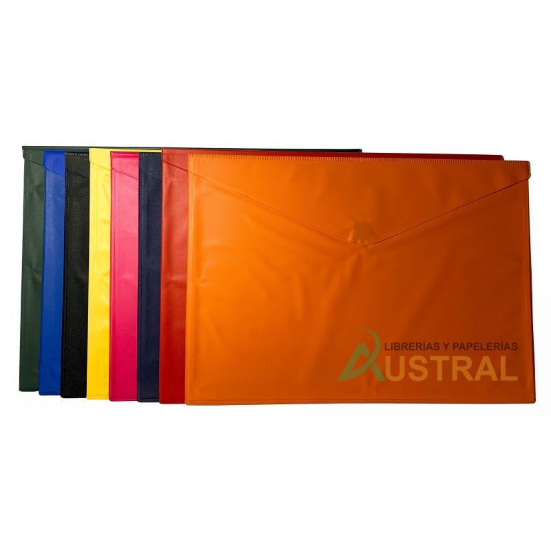 Carpeta plástica A3 tipo sobre - Librería y Papelería Austral