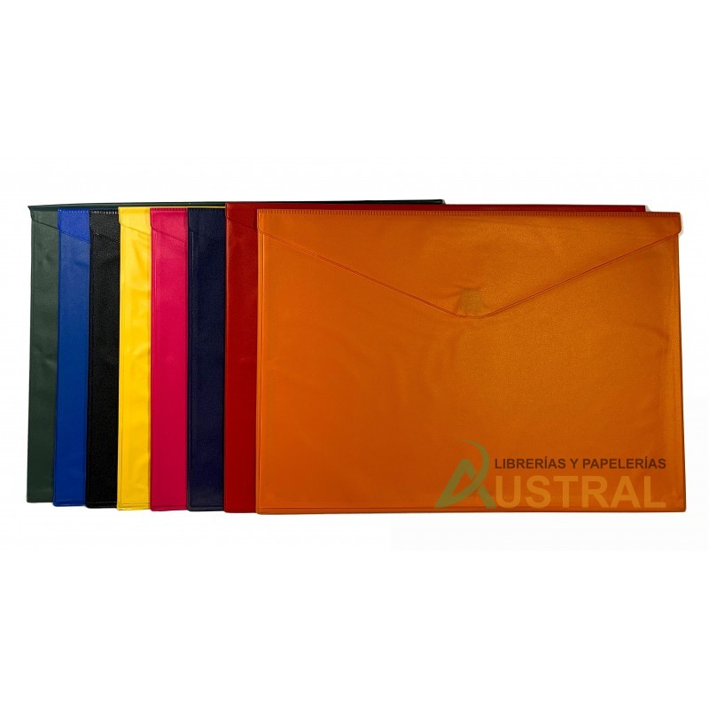 Carpeta plástica A3 tipo sobre - Librería y Papelería Austral