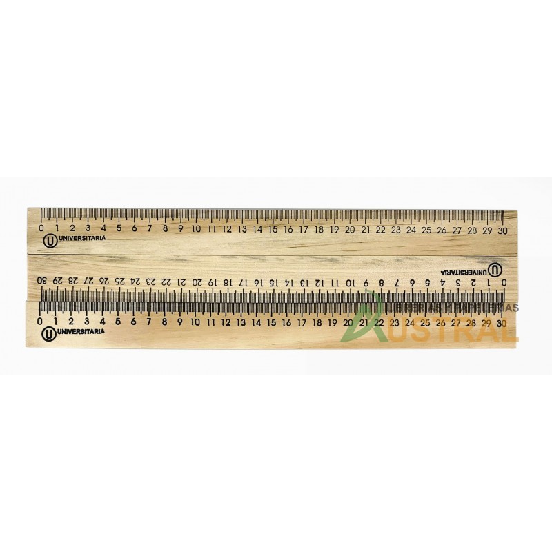 Regla Madera 30cm - Librería y Papelería Austral
