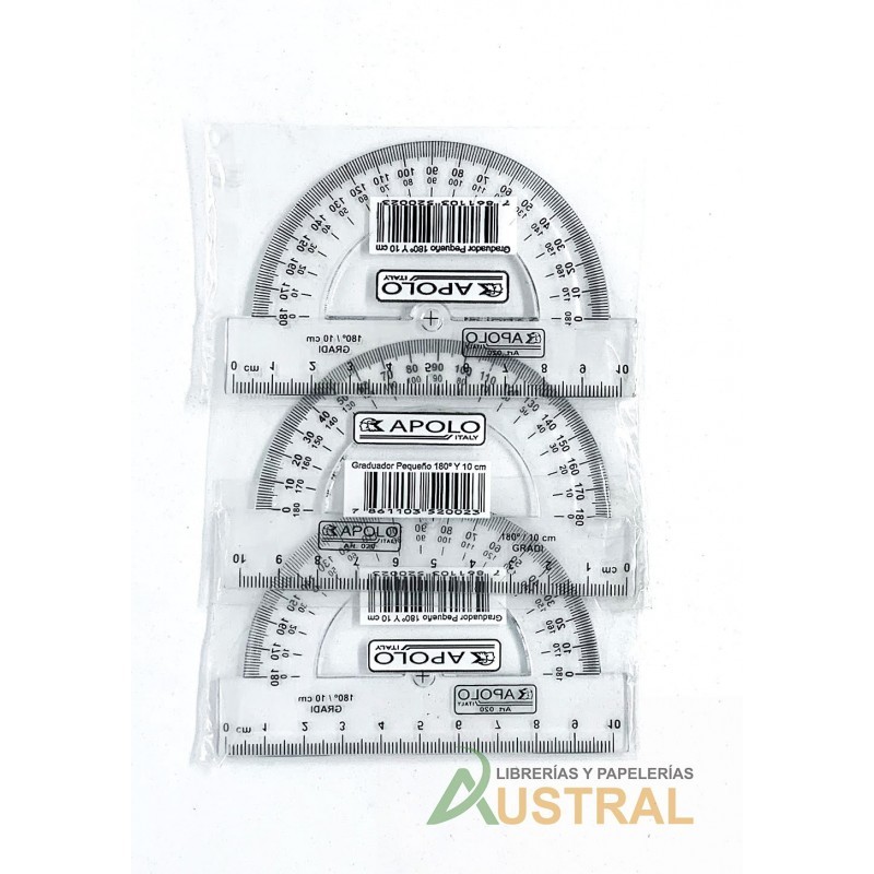 Graduador Apolo 180° - Librería y Papelería Austral