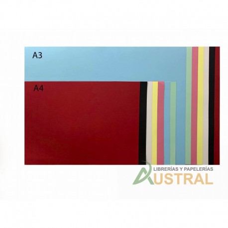 Cartulina Bristol A4/A3/Pliegos - Librería y Papelería Austral
