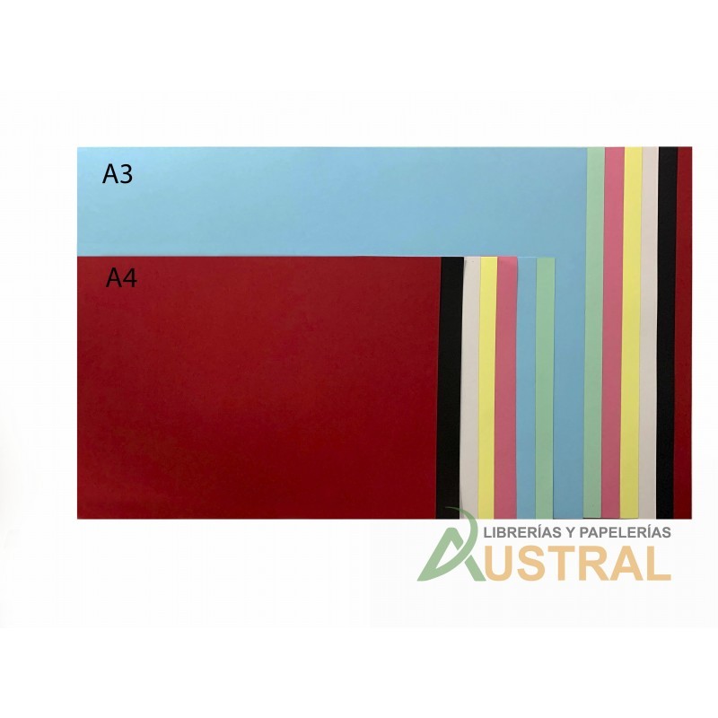 Cartulina Bristol A4/A3/Pliegos - Librería y Papelería Austral