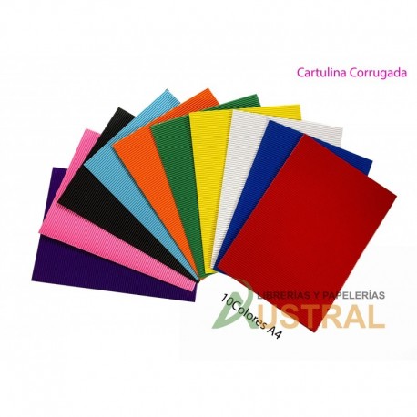 Cartulina Corrugada A4 x 10c Lancer - Librería y Papelería Austral