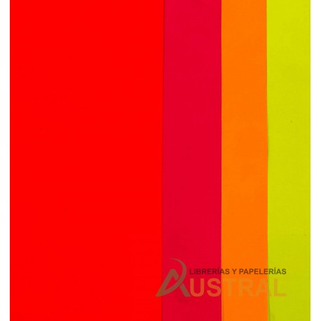 Cartulina Fosforecente pliego 50x65 - Librería y Papelería Austral