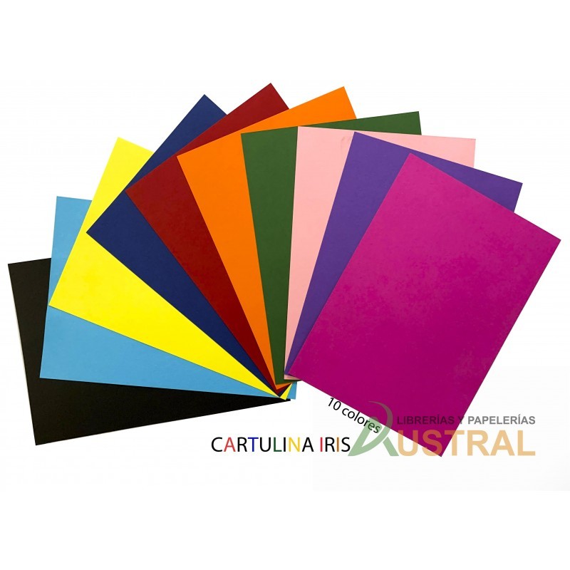 Cartulina Iris A4/A3/Pliegos - Librería y Papelería Austral